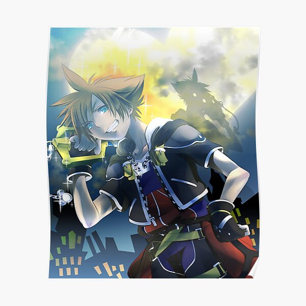 "kingdom hearts - sora art" Poster for Sale by romepleione | Redbubble