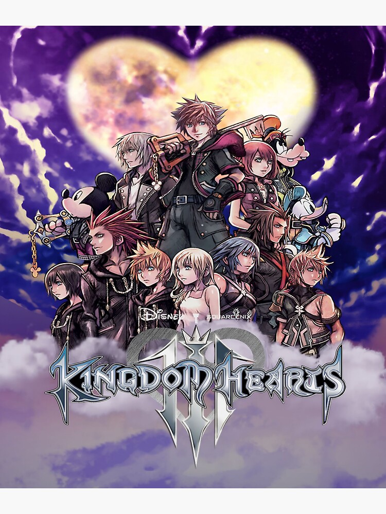 "kingdom hearts kh3 character art" Sticker for Sale by romepleione | Redbubble