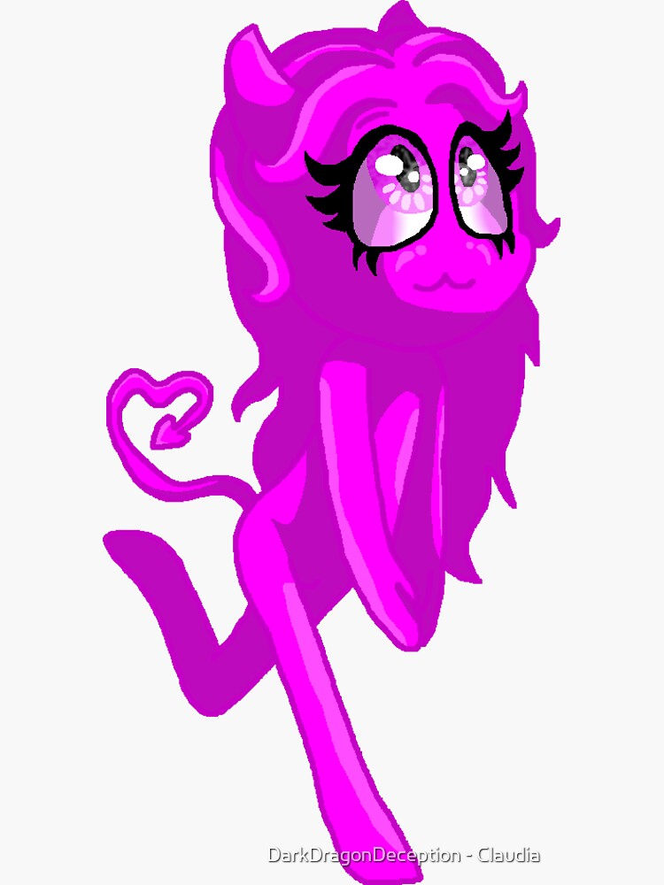 "Chibi Magenta (Rainbow Friends)" Sticker for Sale by Clawort | Redbubble