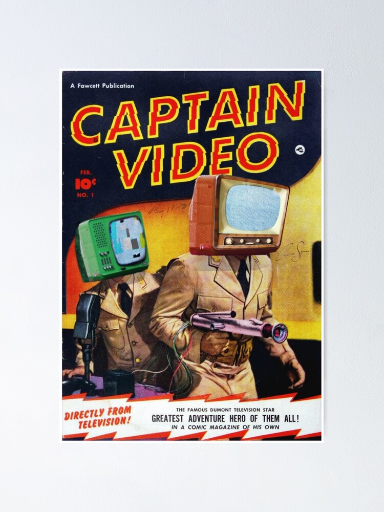 "Captain Video Adventures | retro aesthetic " Poster for Sale by ...