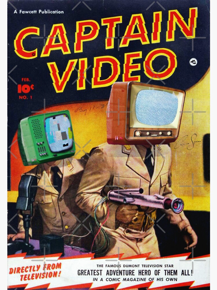 "Captain Video Adventures | retro aesthetic " Sticker for Sale by ...