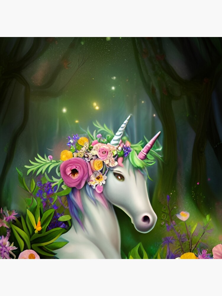 "Mythical Unicorn Fantasy Art" Poster for Sale by FantastiqueArt ...