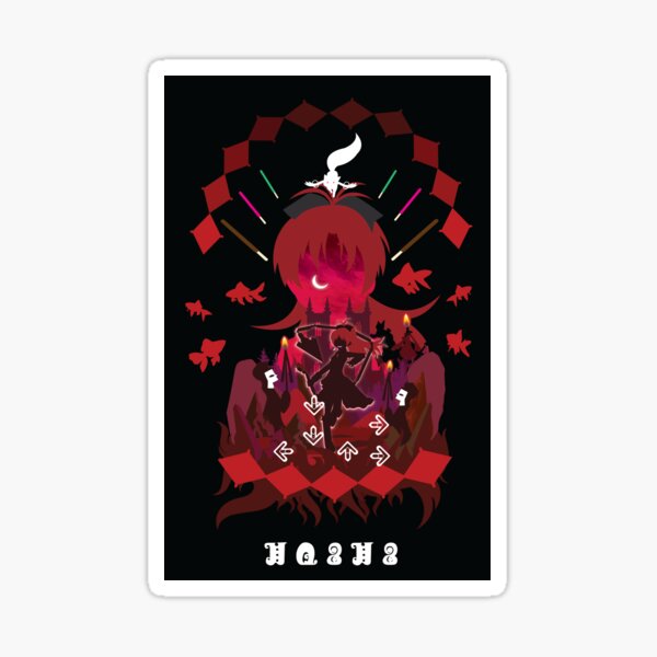 "Kyoko Negative Space" Sticker for Sale by SwensonaDesigns | Redbubble