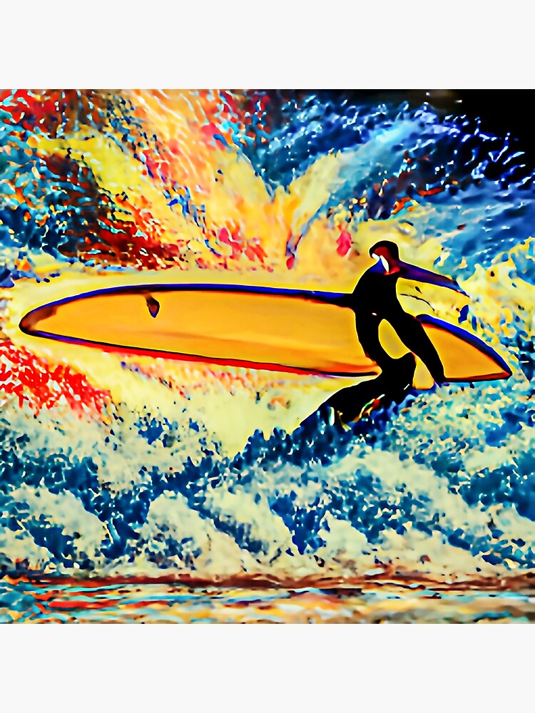 "Space Surfer Abstract Art" Sticker for Sale by shrolts | Redbubble