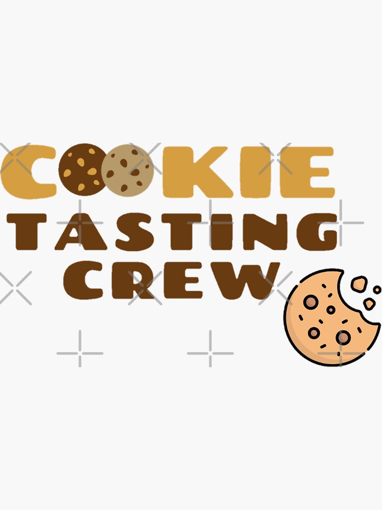 "Cookie tasting crew" Sticker for Sale by Sakshi-S | Redbubble