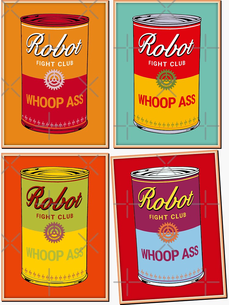 "Pop Art Whoop Ass Series" Sticker for Sale by RFCApparel | Redbubble