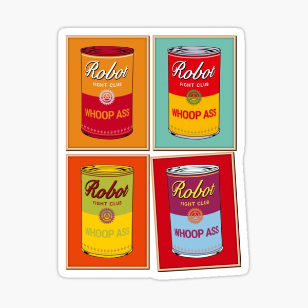 "Pop Art Whoop Ass Series" Sticker for Sale by RFCApparel | Redbubble