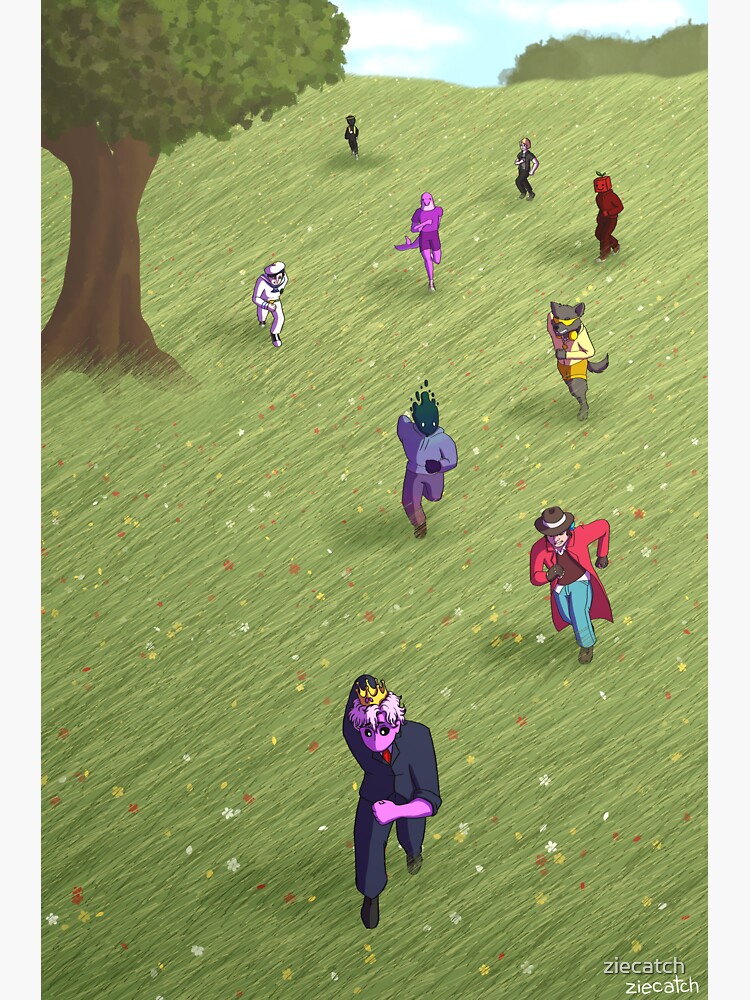 "Baablu Minecraft Manhunt VS 8 Hunters" Sticker for Sale by ziecatch ...