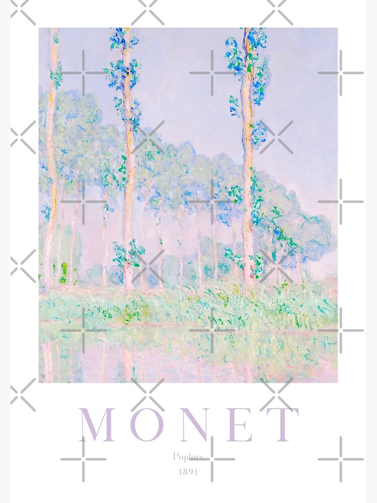 "Poplar by Claude Monet, Lavender Color " Art Print for Sale by ...