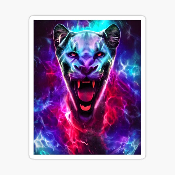 "Spectral Panther 1" Sticker for Sale by DefyTheFates | Redbubble