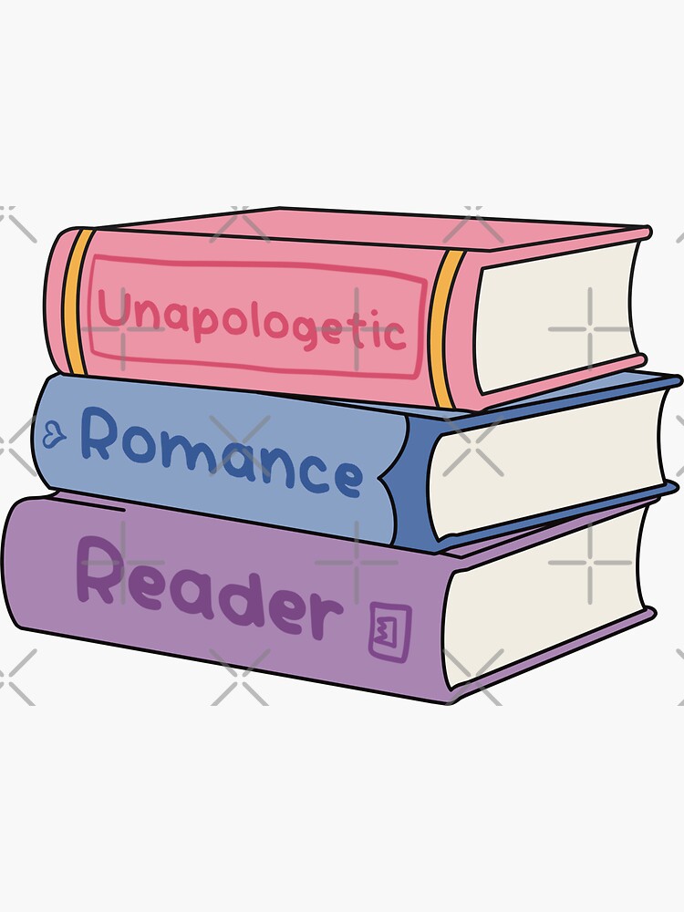 "Unapologetic Romance Reader" Sticker for Sale by Carlsbergberg | Redbubble