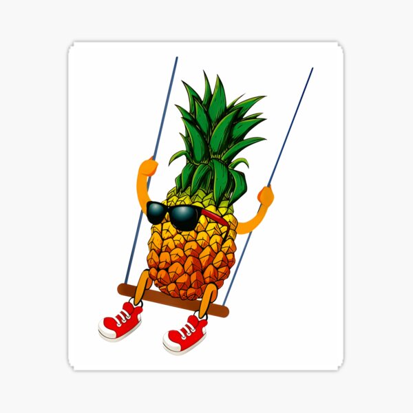 "Pineapple swing" Sticker for Sale by VirginiaCarro | Redbubble