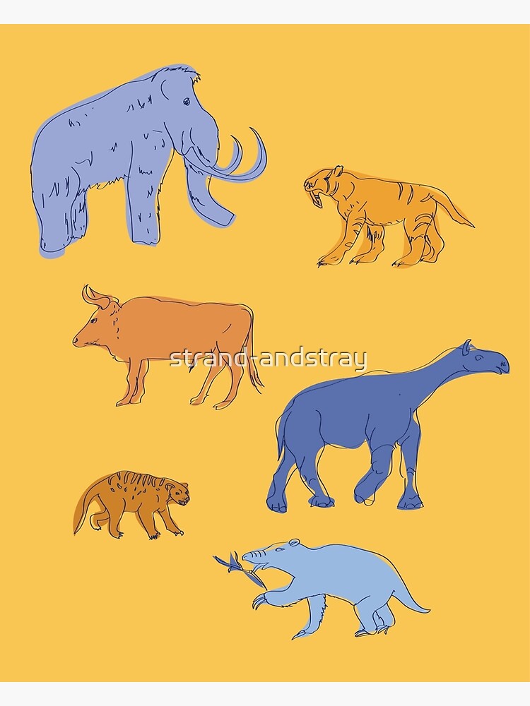 "Megafauna" Poster by strand-andstray | Redbubble
