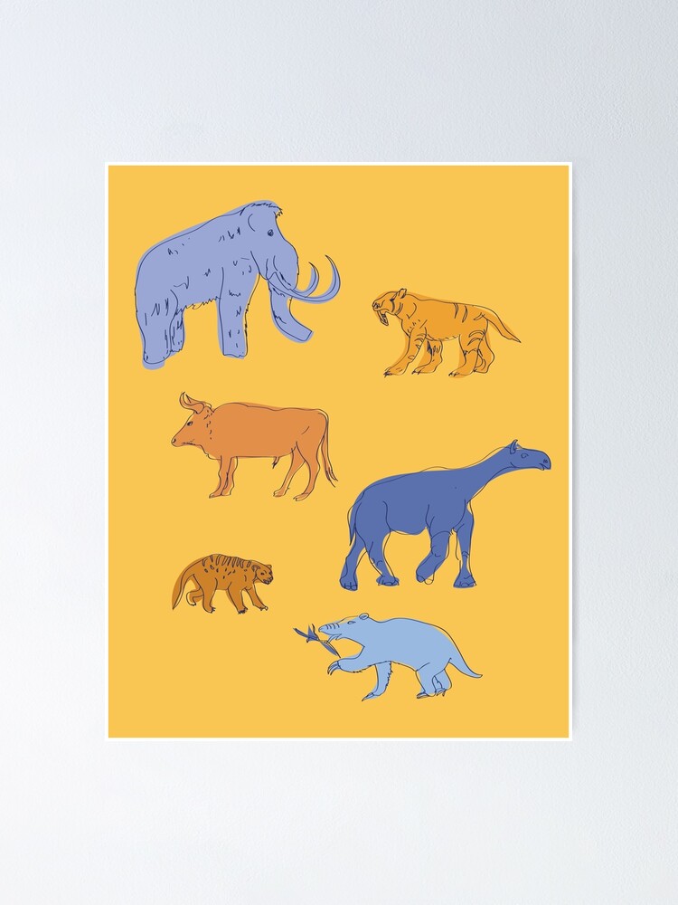 "Megafauna" Poster by strand-andstray | Redbubble