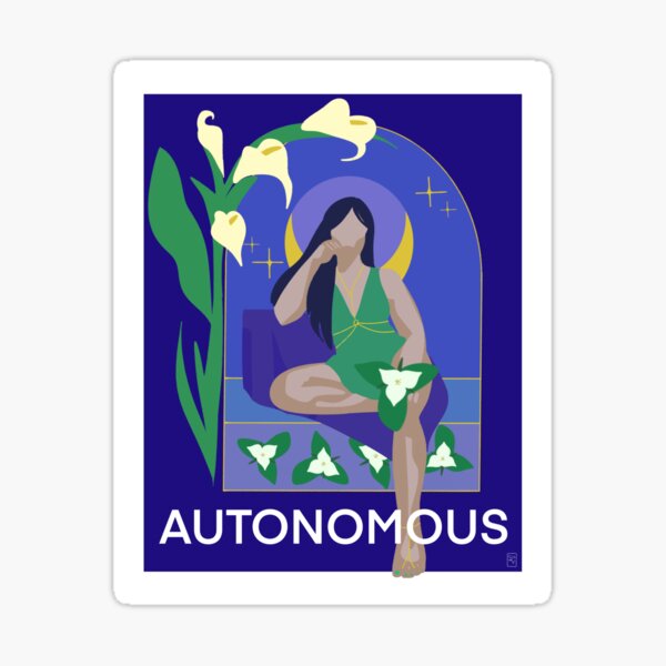 "Autonomous" Sticker for Sale by sarita-draws | Redbubble