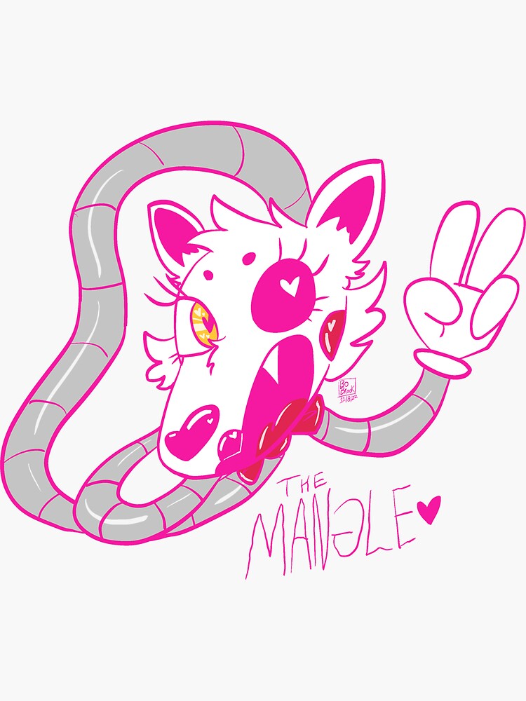 "Mangle!" Sticker for Sale by spaceagebarbie | Redbubble