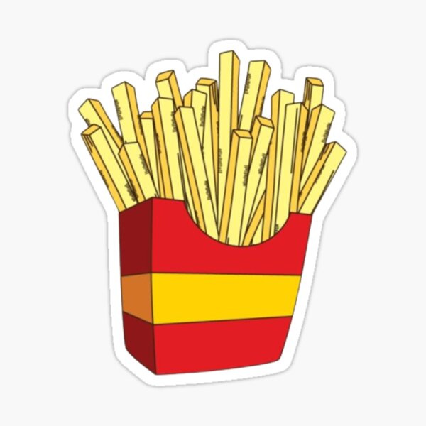 "French fries " Sticker for Sale by Snatchedesigns | Redbubble