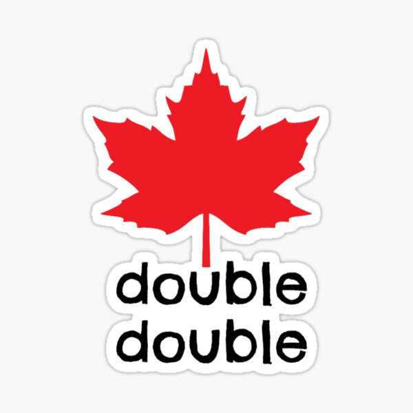 "Double Double" Sticker for Sale by MGMSolutions | Redbubble