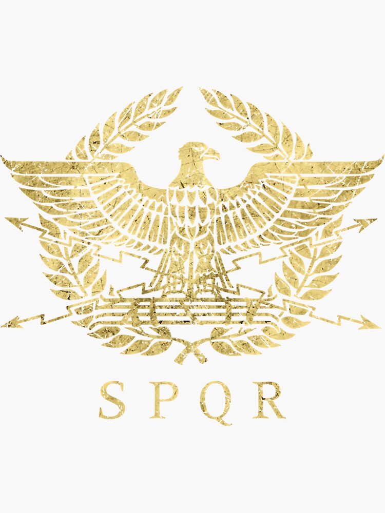 "Roman Empire Emblem - Vintage Gold" Sticker for Sale by Kentowardjgf ...