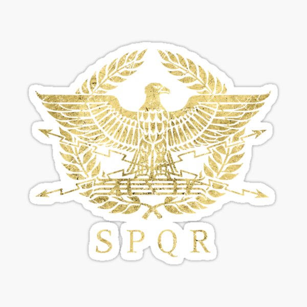 "Roman Empire Emblem - Vintage Gold" Sticker for Sale by Kentowardjgf ...