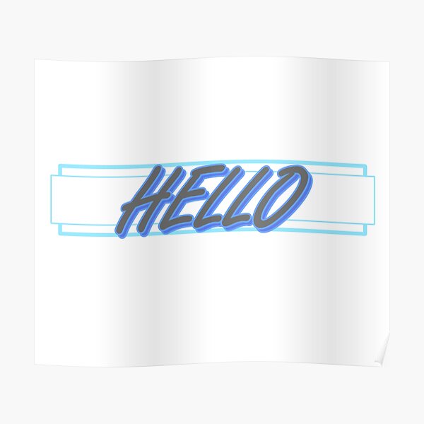 "Hello Letter" Poster for Sale by Sheeepie | Redbubble