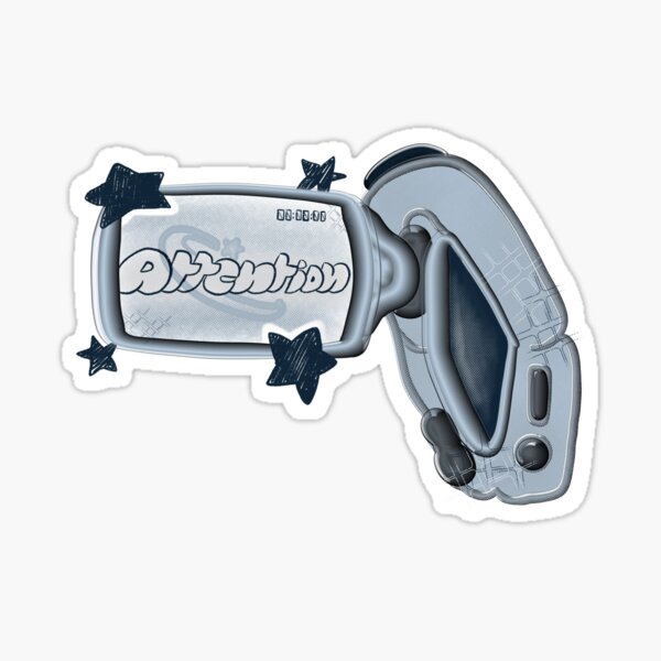 "nwjns attention camcorder" Sticker for Sale by hugbeom | Redbubble
