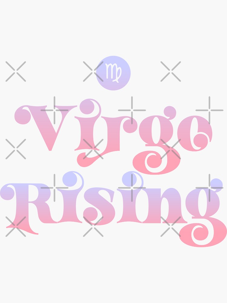 "VIRGO RISING Colored Astrology Zodiac Sign and Symbol" Sticker for ...