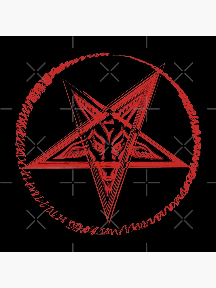 "Hail Satan, the Pentacle of the Devil" Poster for Sale by Pekapeka99 ...