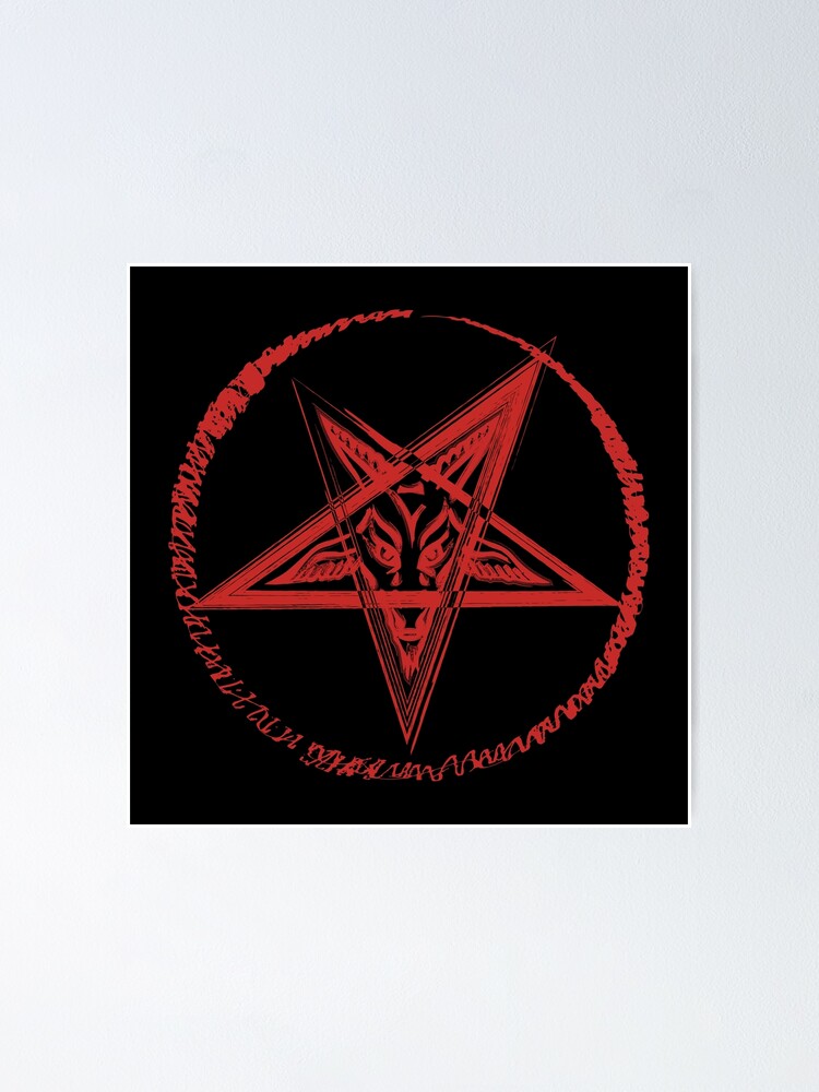 "Hail Satan, the Pentacle of the Devil" Poster for Sale by Pekapeka99 ...