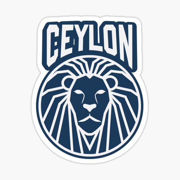 "Sri Lanka Ceylon Lion : Blue" Sticker for Sale by xEYECHOx | Redbubble