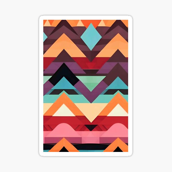 "Pastel colored wood zig zag design" Sticker for Sale by Gus-Wolvius ...