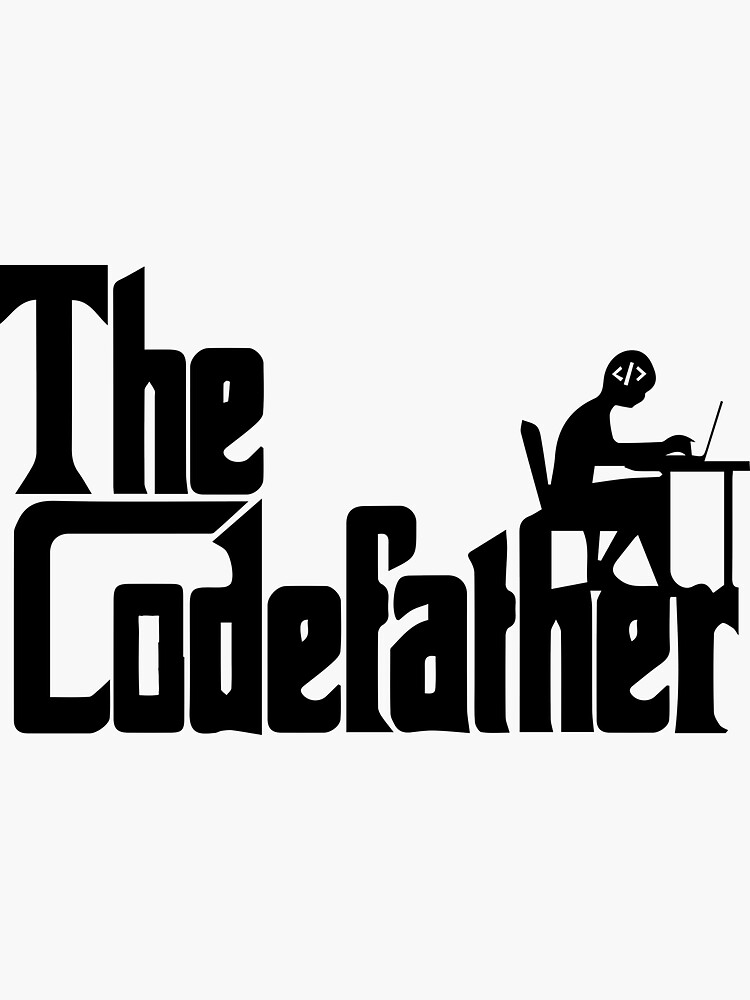 "The Codefather" Sticker for Sale by Egezinti | Redbubble