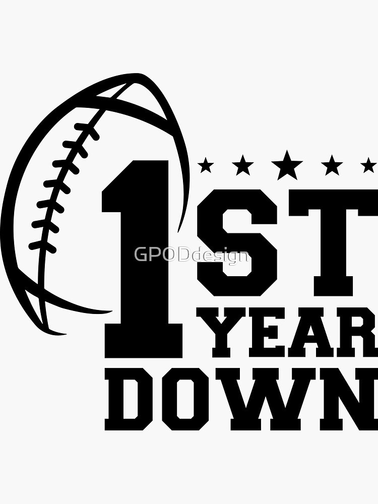 "1st Year Down Football, Football Birthday gift | My First Football ...