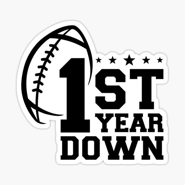 "1st Year Down Football, Football Birthday gift | My First Football ...