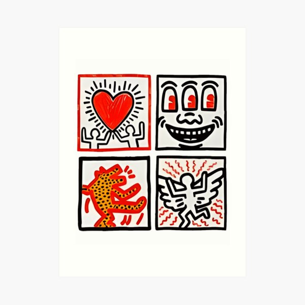 "Keith haring logo" Art Print for Sale by JaniChurchill | Redbubble
