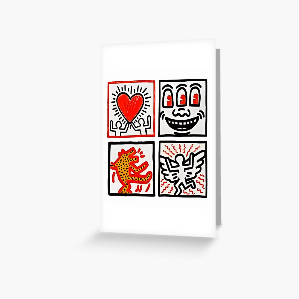 "Keith haring logo" Greeting Card for Sale by JaniChurchill | Redbubble