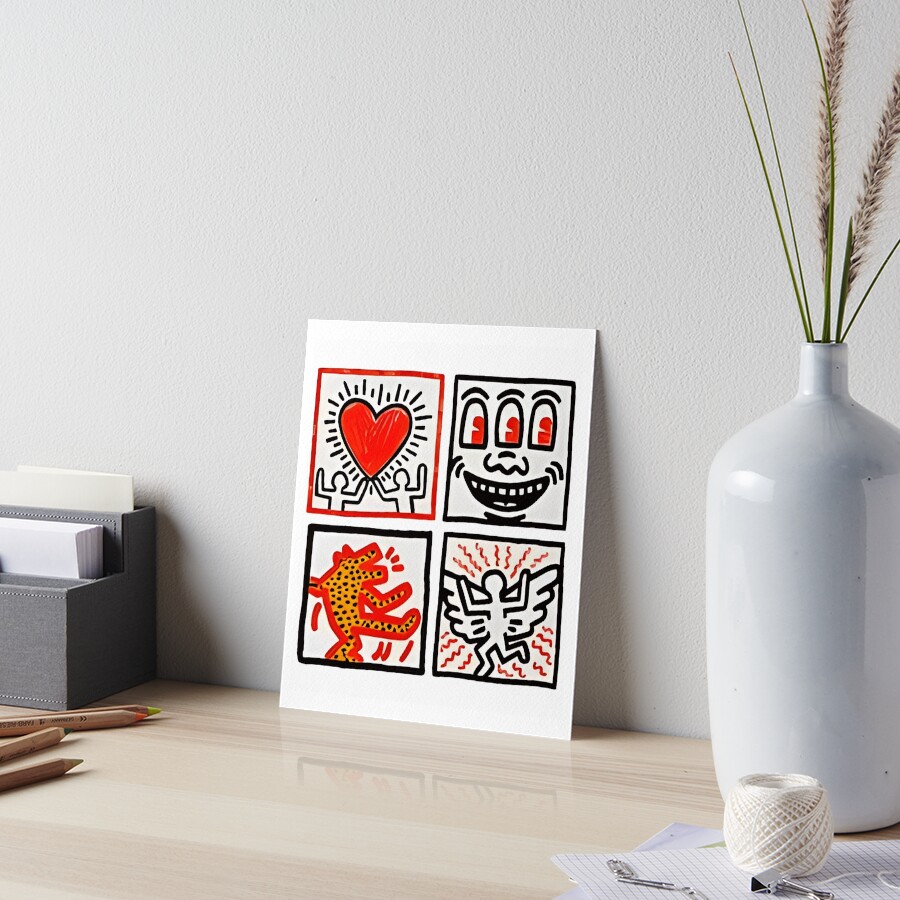 "Keith haring logo" Art Board Print for Sale by JaniChurchill | Redbubble