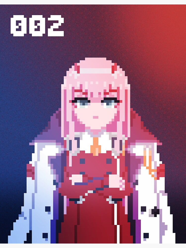 "Zero Two (L sprite)" Sticker for Sale by marcusartstuff | Redbubble