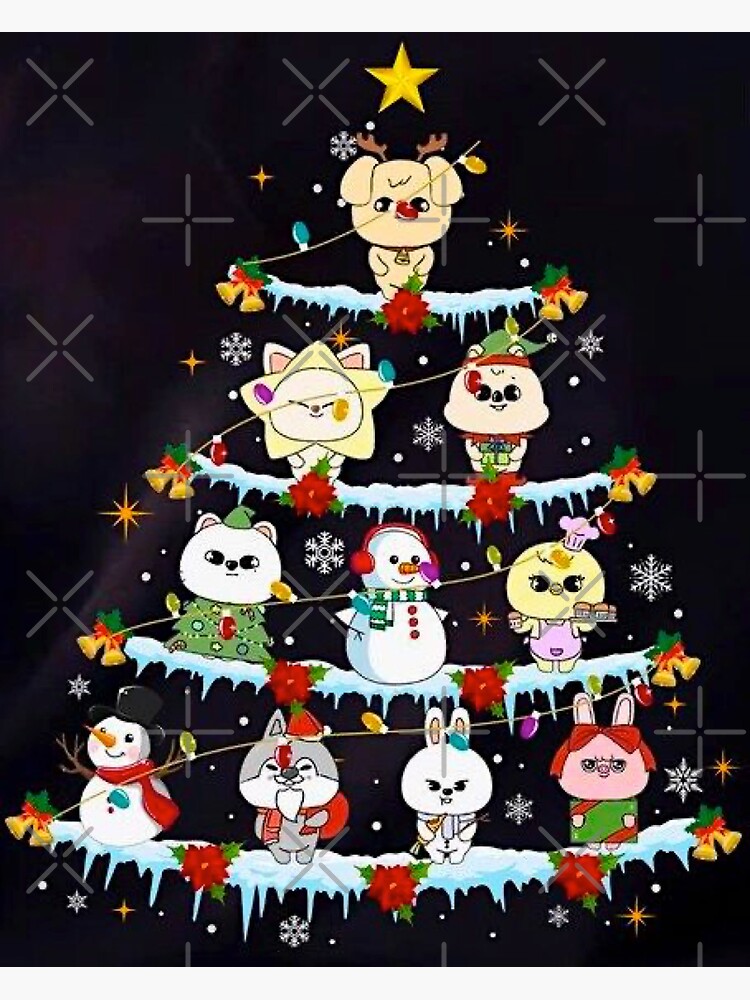 "Stray Kids SKZOO Merry Christmas XMAS KPOP tree snow korean kpop boy ...