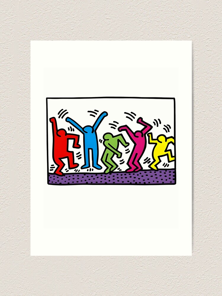 "Keith haring meme" Art Print for Sale by AngelTurner | Redbubble
