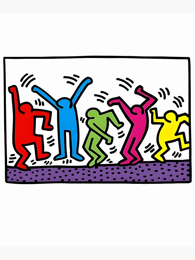 "Keith haring meme" Art Print for Sale by AngelTurner | Redbubble