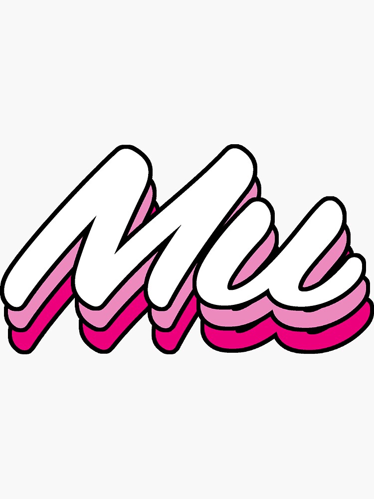 "Retro Mu" Sticker for Sale by victoriasellars | Redbubble