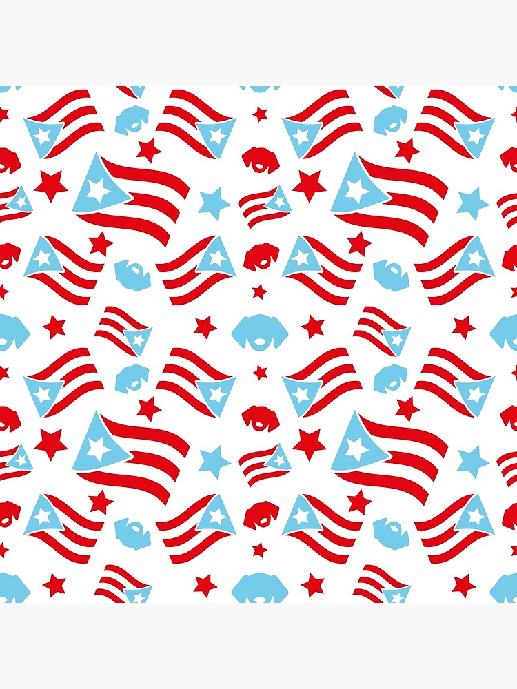 "Puerto Rico Flag Pattern" Poster for Sale by PetProperty | Redbubble