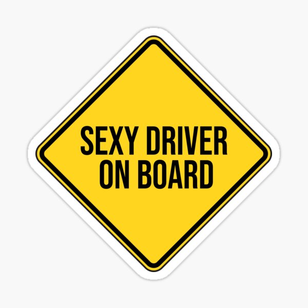 "Warning Sign funny Car Bumper" Sticker for Sale by jojosign | Redbubble
