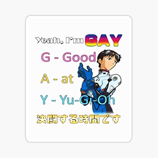 "Shinji anime" Sticker for Sale by FionaHunte | Redbubble
