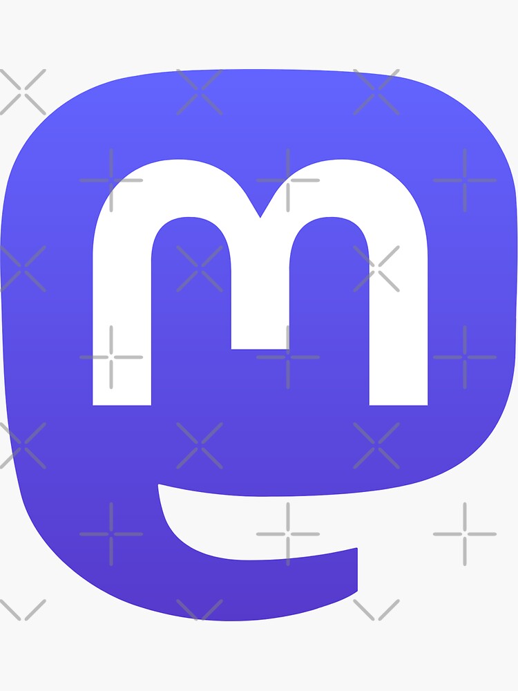 "Mastodon Small Logo" Sticker for Sale by wavelounge | Redbubble