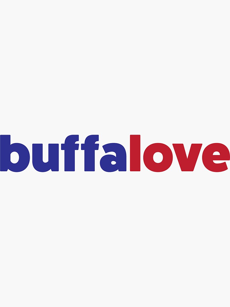 "Buffalove" Sticker for Sale by kschutte35 | Redbubble
