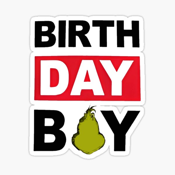 "Grinch Happy birthday basic" Sticker for Sale by STEWART1511 | Redbubble