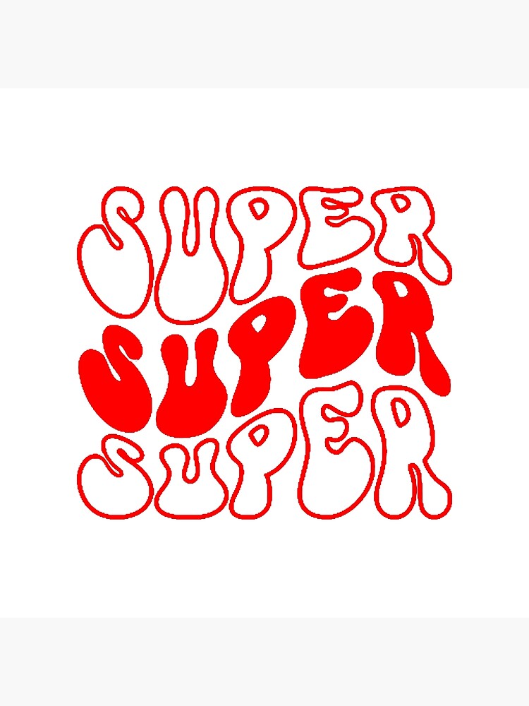 "Super Super Super SVG (Red)" Poster for Sale by Summer-Winter | Redbubble