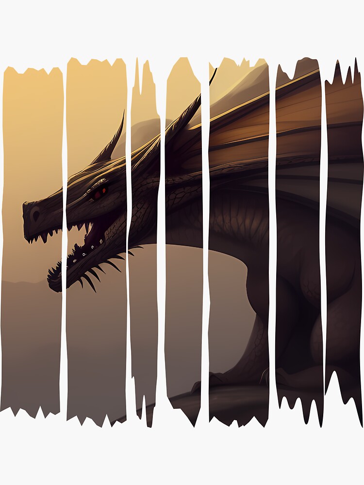 "Dragon " Sticker for Sale by vladocar | Redbubble